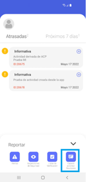 ¿Cómo reportar capacitaciones desde la app?